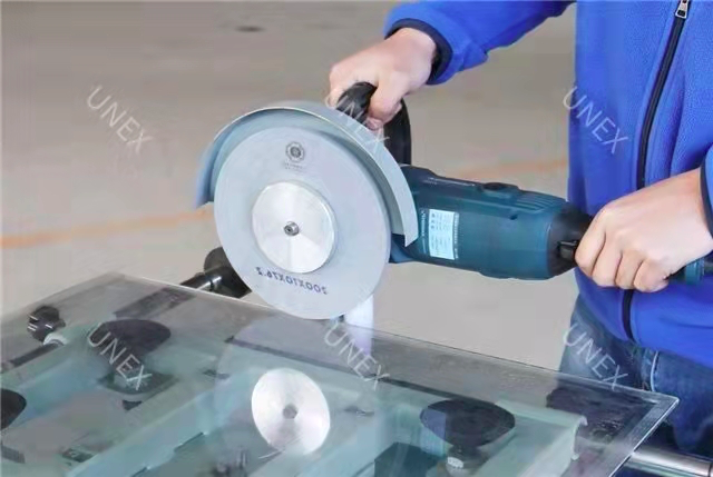 1200w Electric Portable Double Hand 8mm Edge Deletion Machine Low E ...