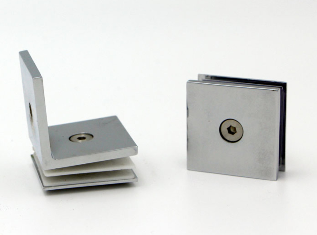 90 Degree Stainless Steel 4mm Glass Fitting Wall Clamp Pss Finish